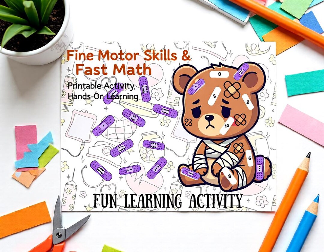 Sick Teddy Bear Counting Activity | Printable Number Recognition ...