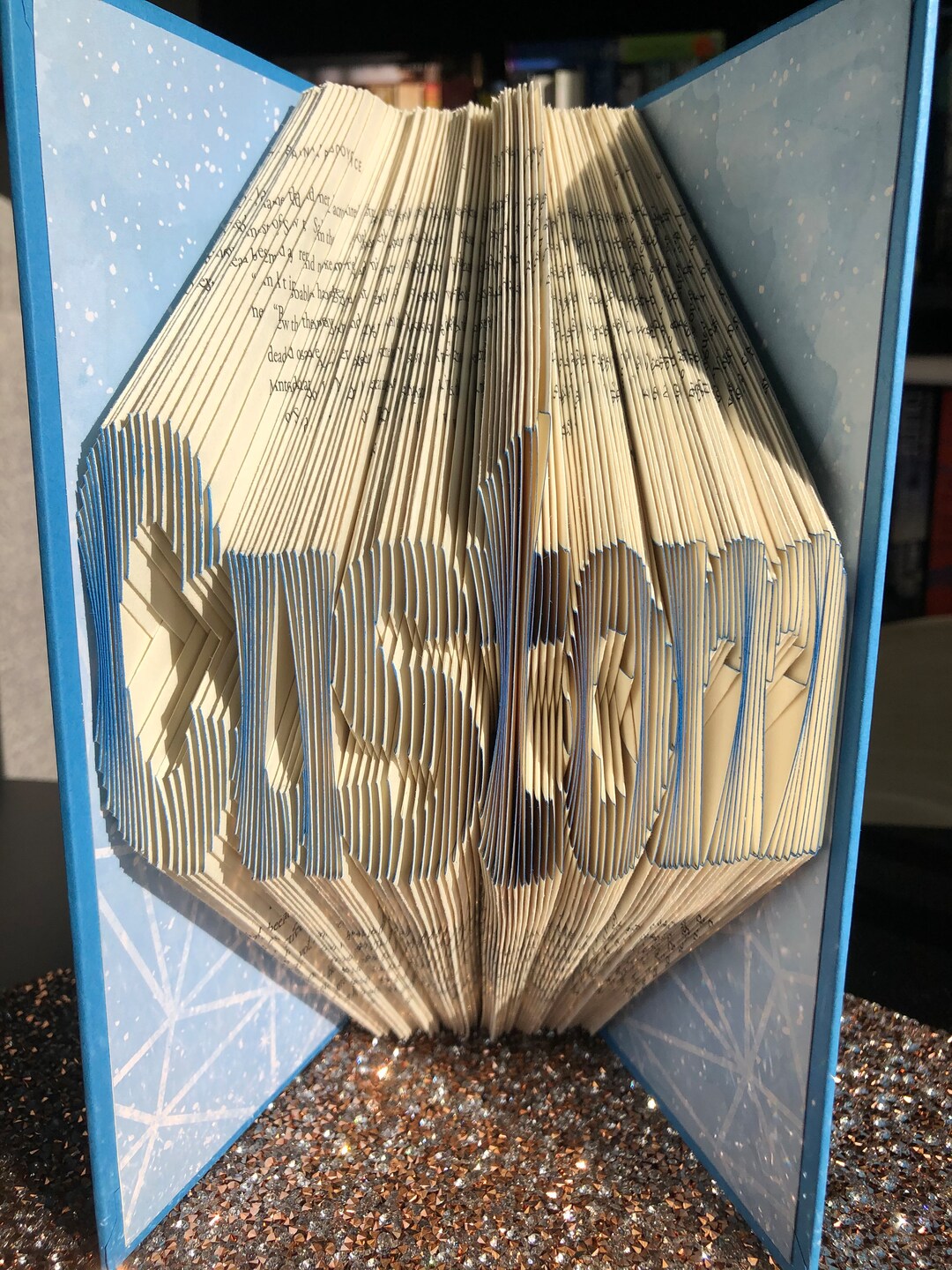 Custom Folded Book 5 Letter Word - Etsy