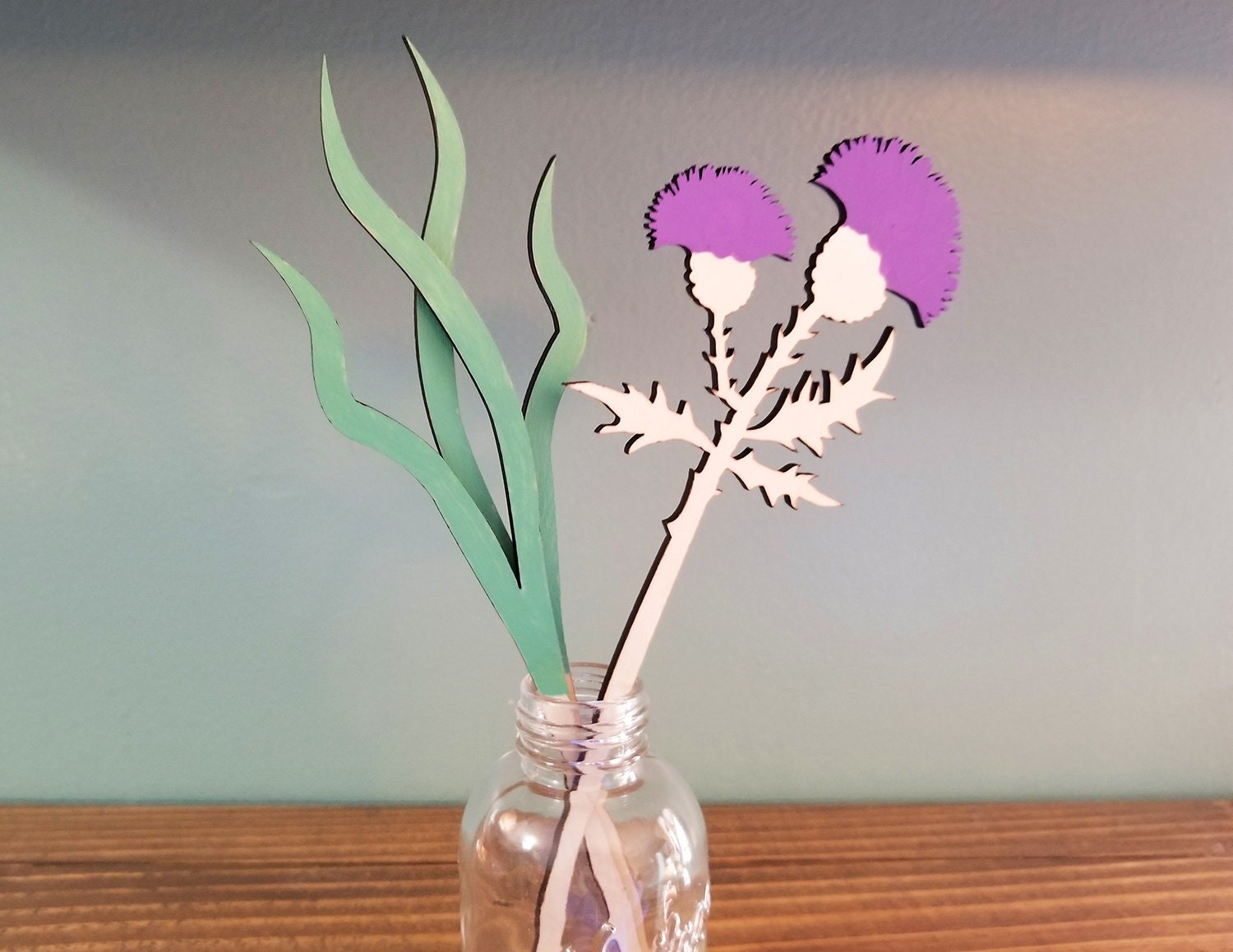 Wooden Flowers / Wood Flower / Wood Flower Stems / Small Wood | Etsy