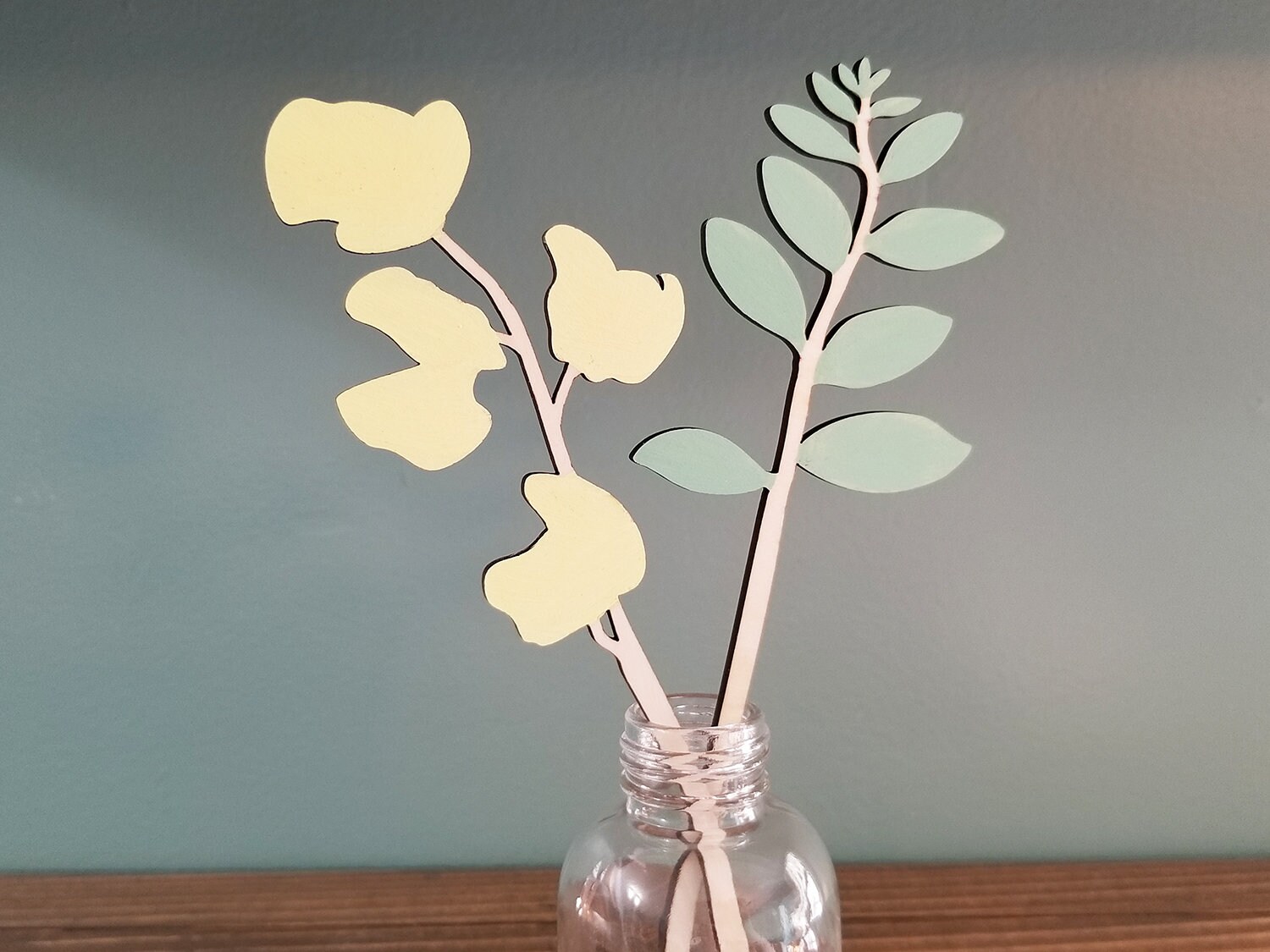 Wooden Flowers / Wood Flower / Wood Flower Stems / Small Wood - Etsy