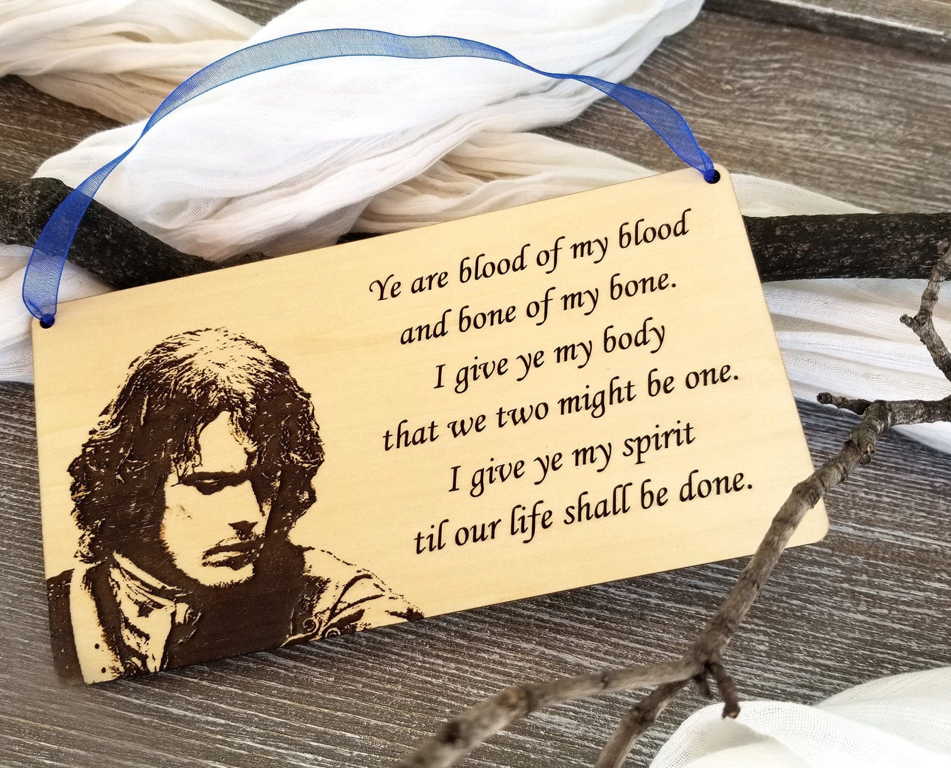 Outlander Gift / Outlander Wooden Wall Art / Jamie Fraser / | Etsy