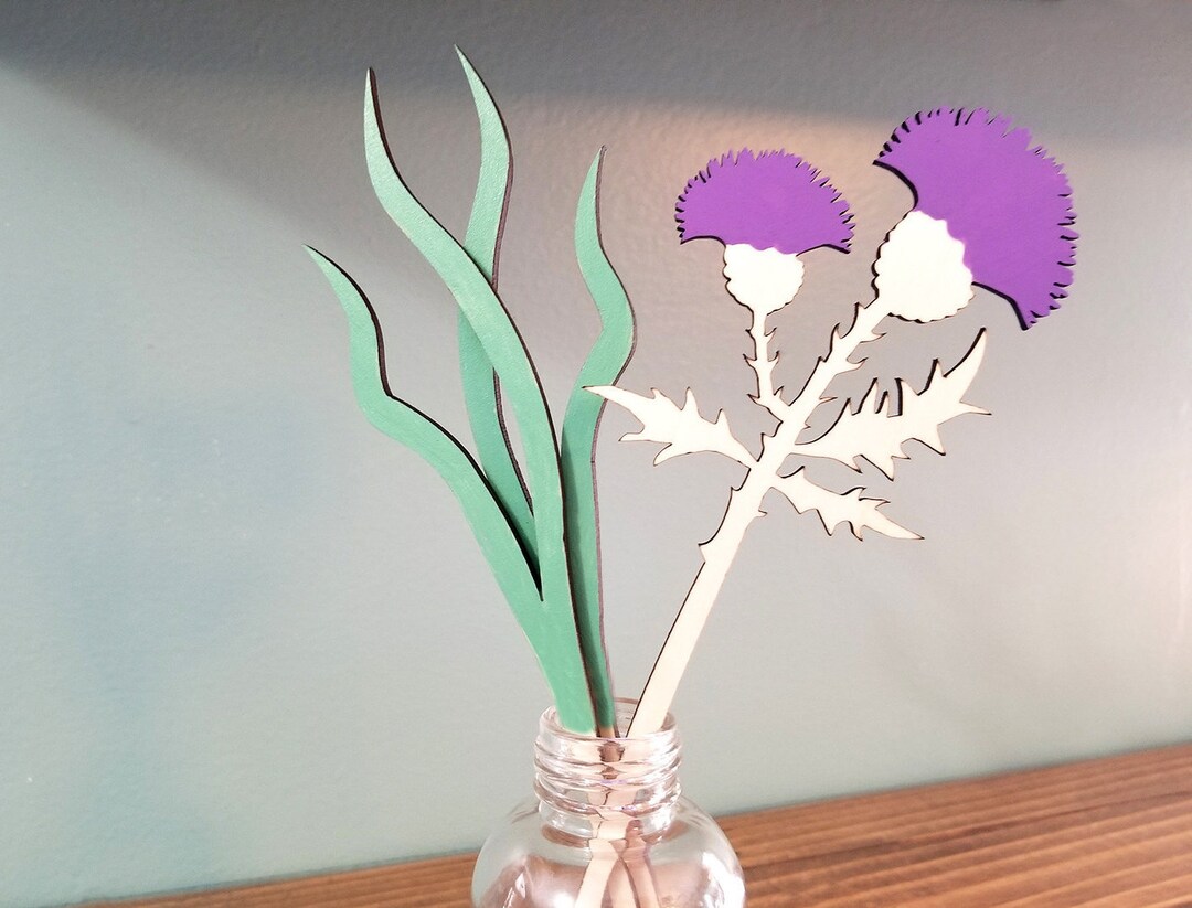 Wooden Flowers / Wood Flower / Wood Flower Stems / Small Wood Flowers ...