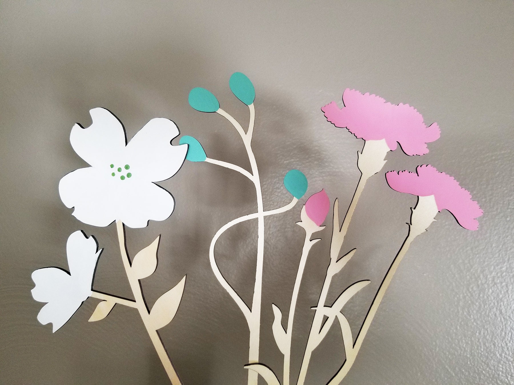 Flores de madera / flor de madera / tallos de flores de madera | Etsy