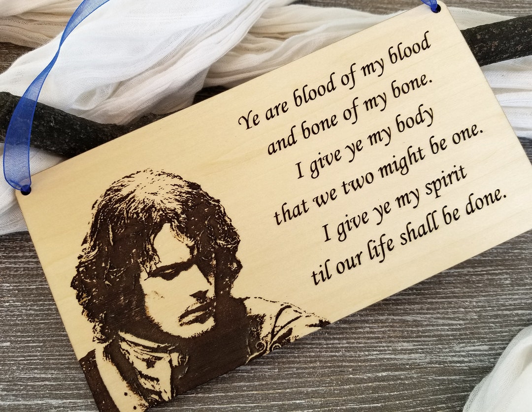 Outlander Gift / Outlander Wooden Wall Art / Jamie Fraser / Jamie ...