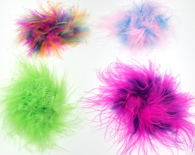 Marabou Feather Puffs for DIY, Feathers for Headbands, Marabou Feathers ...