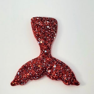 Iridescent White Glitter Mermaid Tail 3.5", Glitter Mermaid Tail for ...