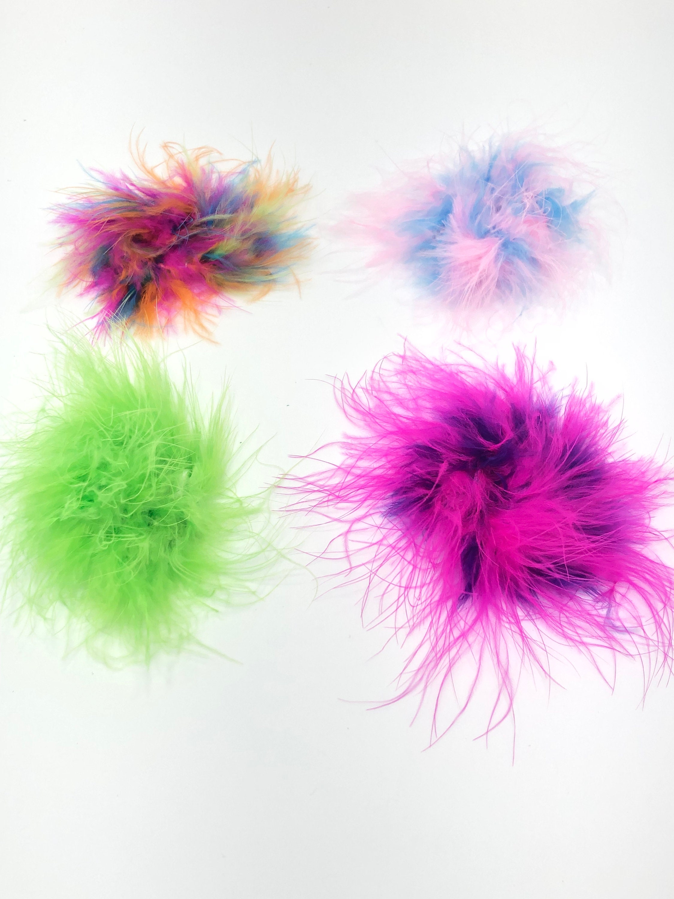 Marabou Feather Puffs for DIY Feathers for Headbands Marabou | Etsy