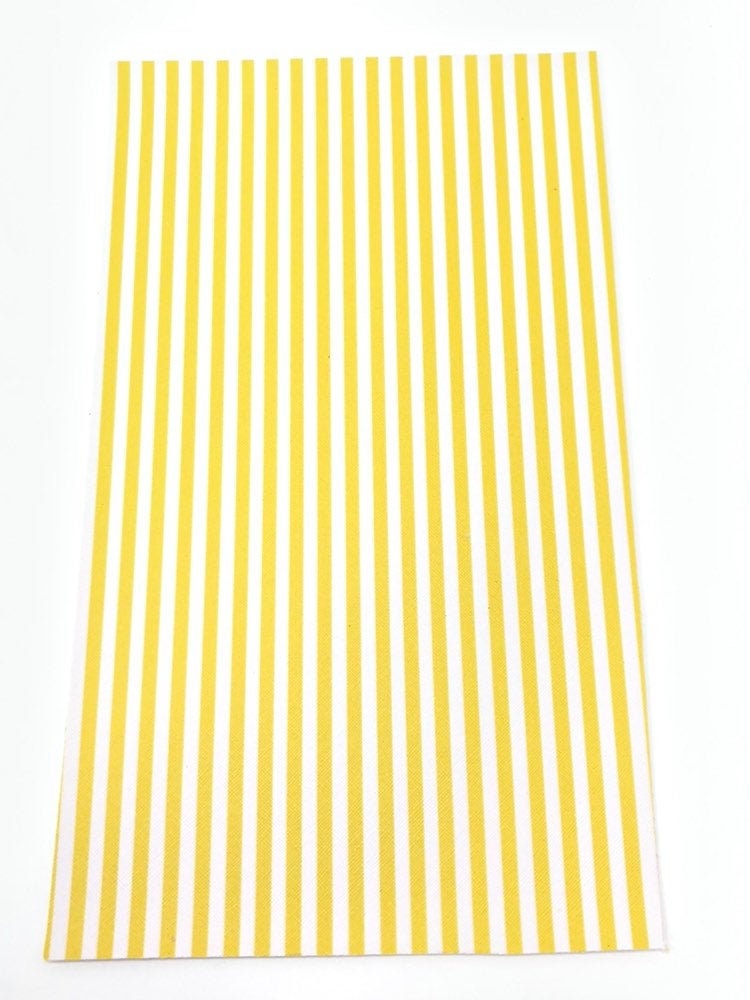 YELLOW STRIPE Canvas Sheet Striped Faux Leather Sheets DIY | Etsy
