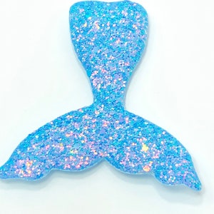 Iridescent Yellow Glitter Mermaid Tail 3.5", Glitter Mermaid Tail for ...