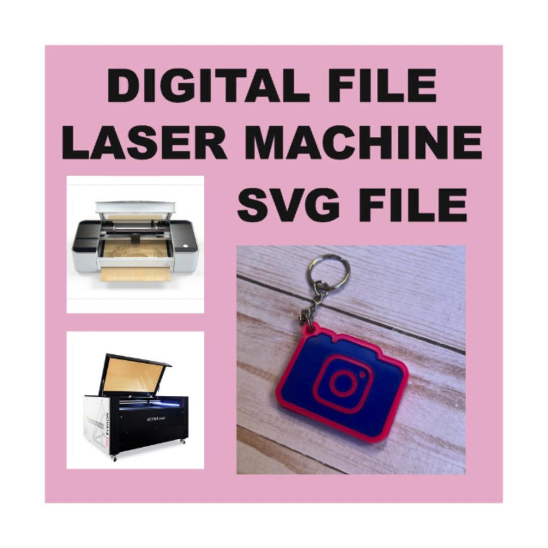 Nfc Camera DIGITAL SVG FILE , Social Media Keychain , Laser Glowforge ...