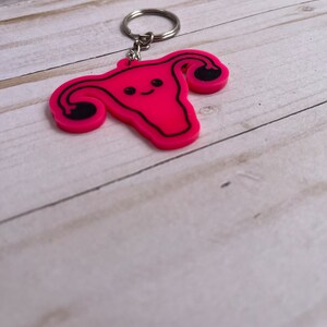 25 Color Happy Uterus Keychain Pro-choice My Body My - Etsy