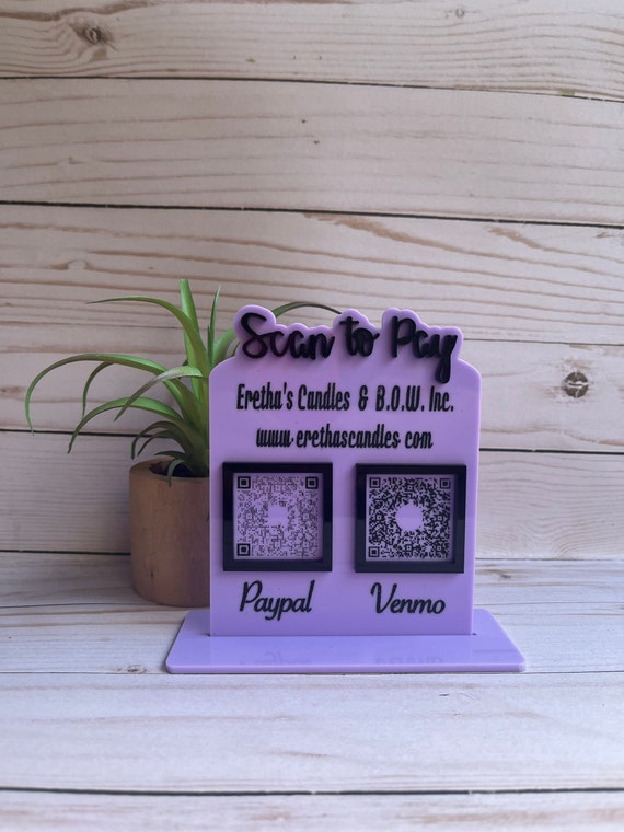 5x4 Inch Business Social Media Icon Logo Stand for Pop up Shop | Etsy