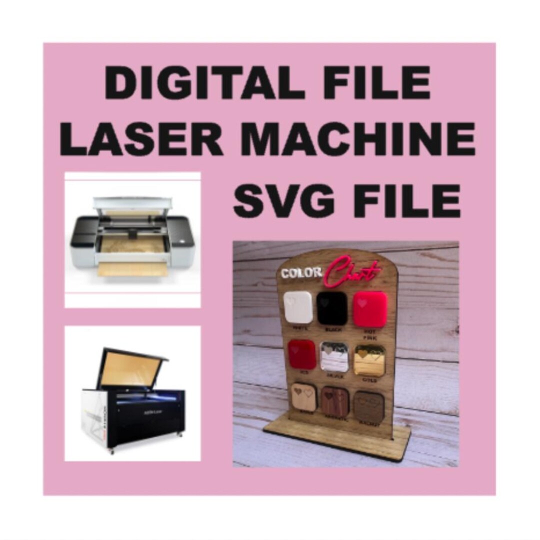 Color Chart DIGITAL SVG FILE , Laser Glowforge - Etsy