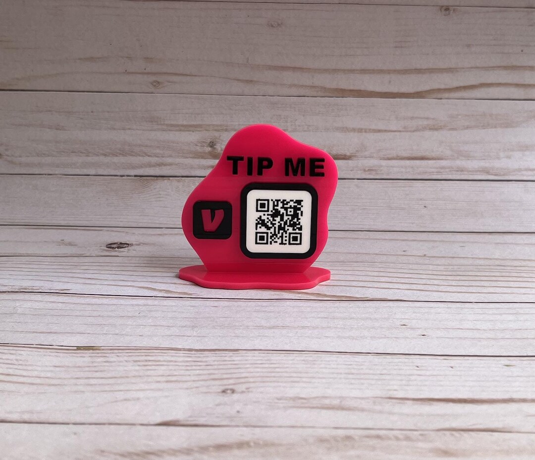 3x3 Inch TIP ME / Tip Jar / QR Code / Social Media Sign / Pop up Shop ...