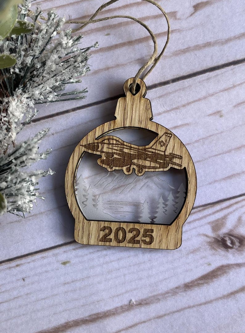 Army Aircraft Airplane Wood Ornament for Chrismas Xmas , More Color ...