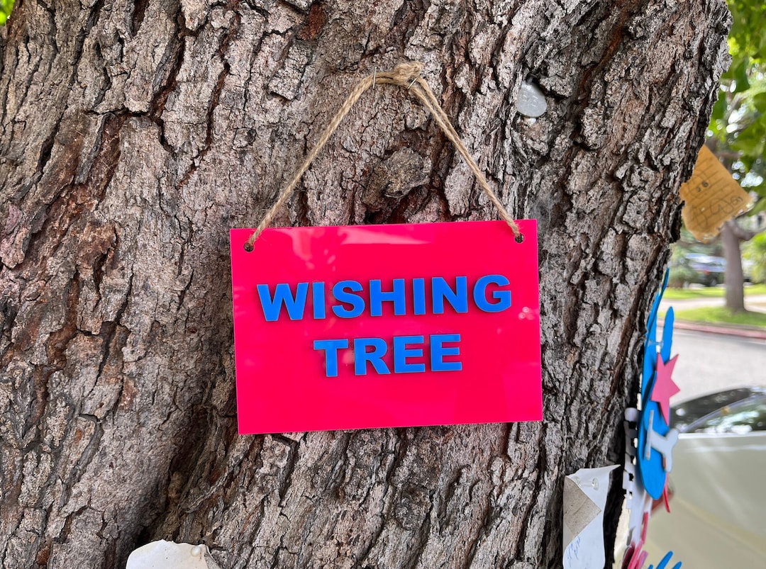 Acrylic Wishing Tree Sign for Tree Make Wish Pop up Shop - Etsy