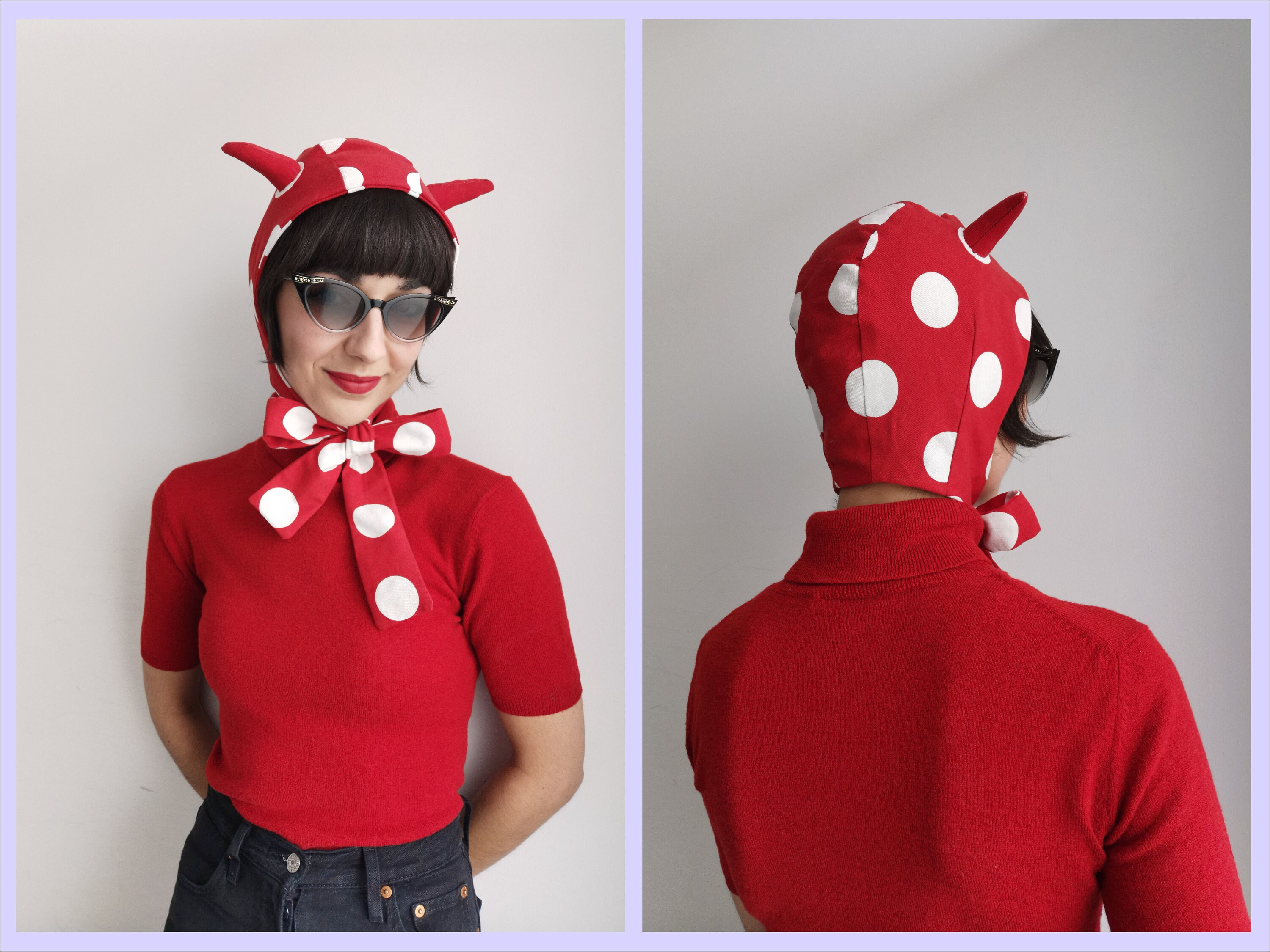 Devil Hat Printable PDF Sewing Pattern 4 Versions - Etsy UK