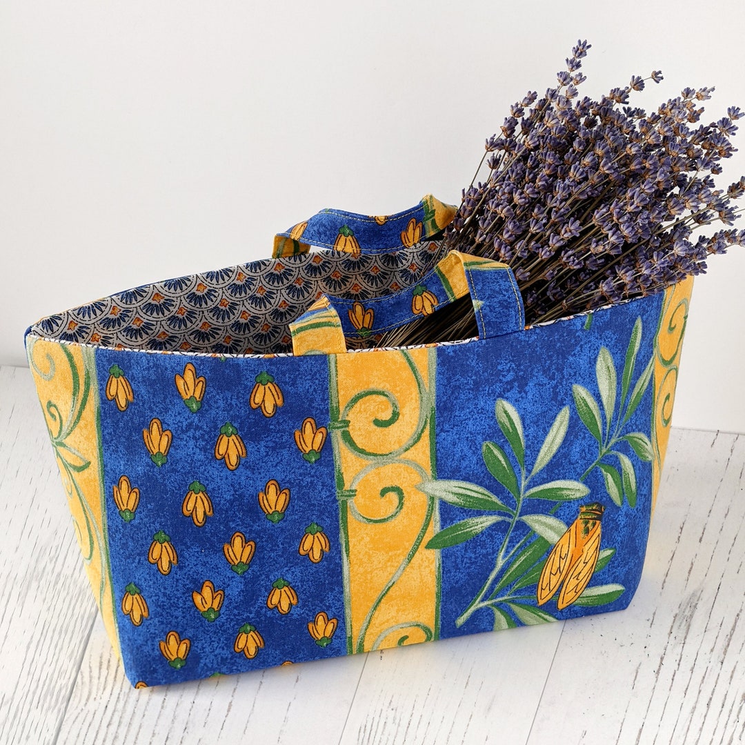 Cicada Fabric Bread Basket | Baguette Basket | Bagel Basket | French ...