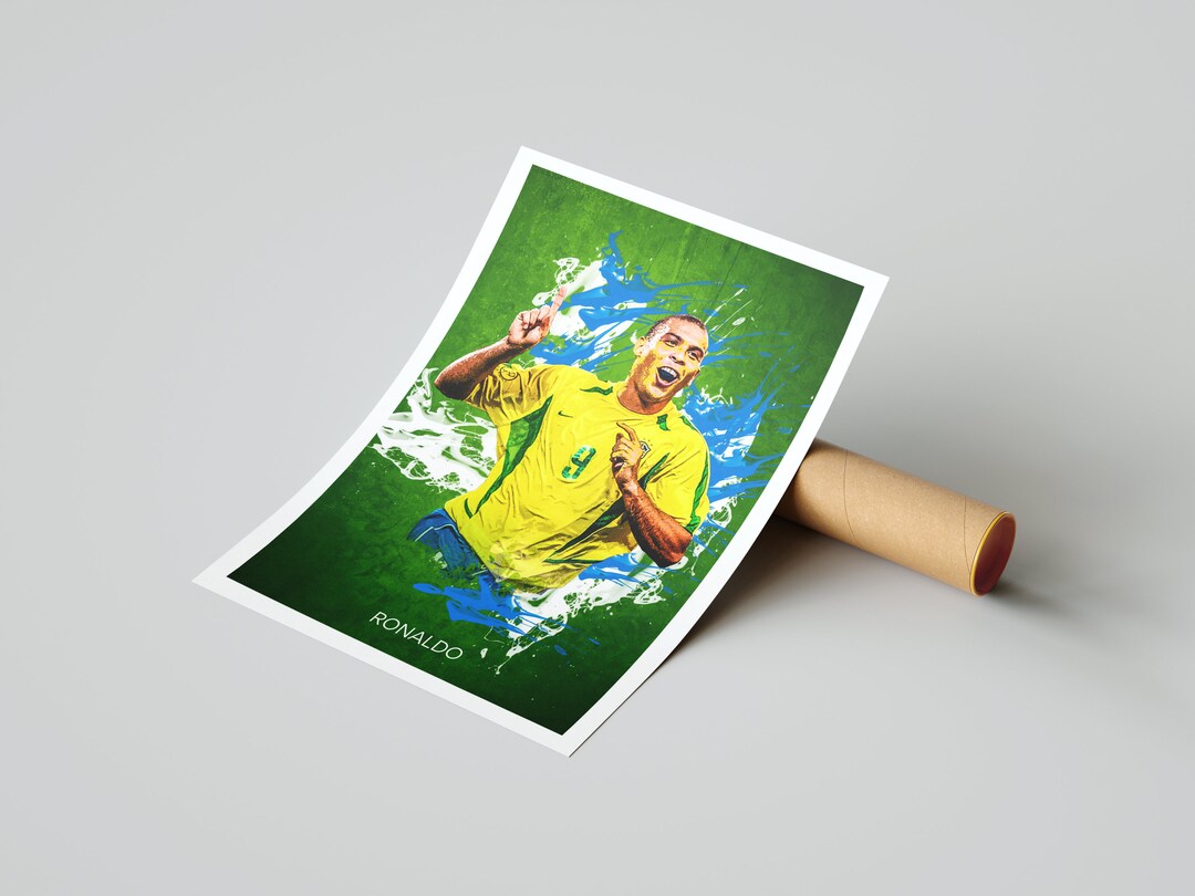 Brazil Ronaldo R9 Football Poster Football Print - Etsy