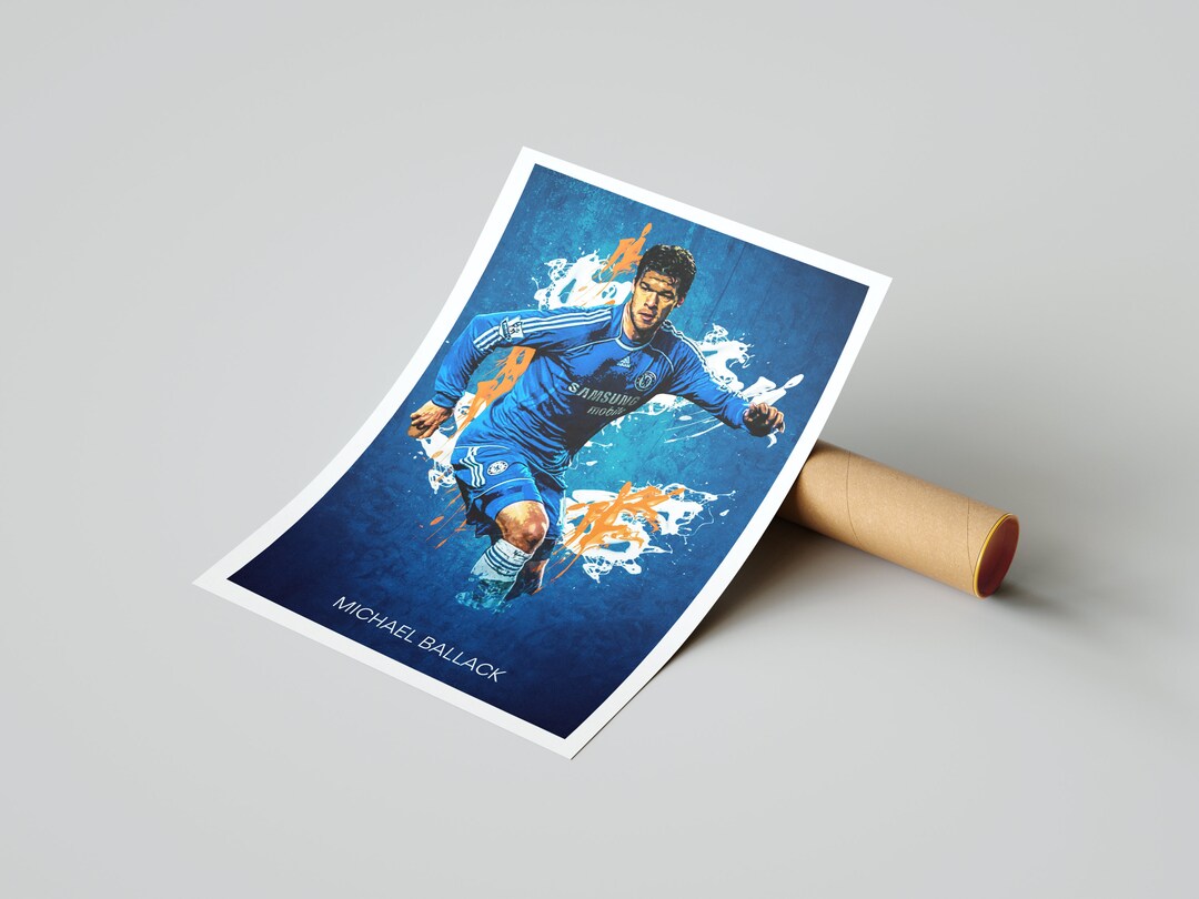 Chelsea FC Michael Ballack German Football Poster Soccer Print - Etsy