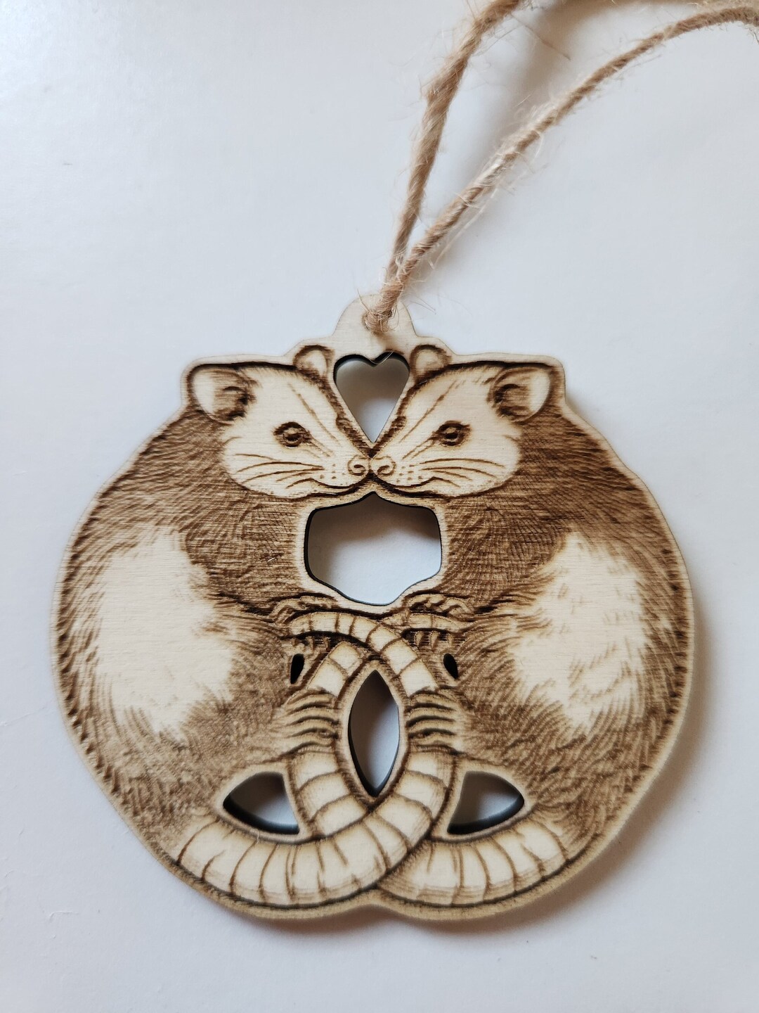 Opossum Kiss Hanging Decor/ Ornament-possum Ornament - Etsy