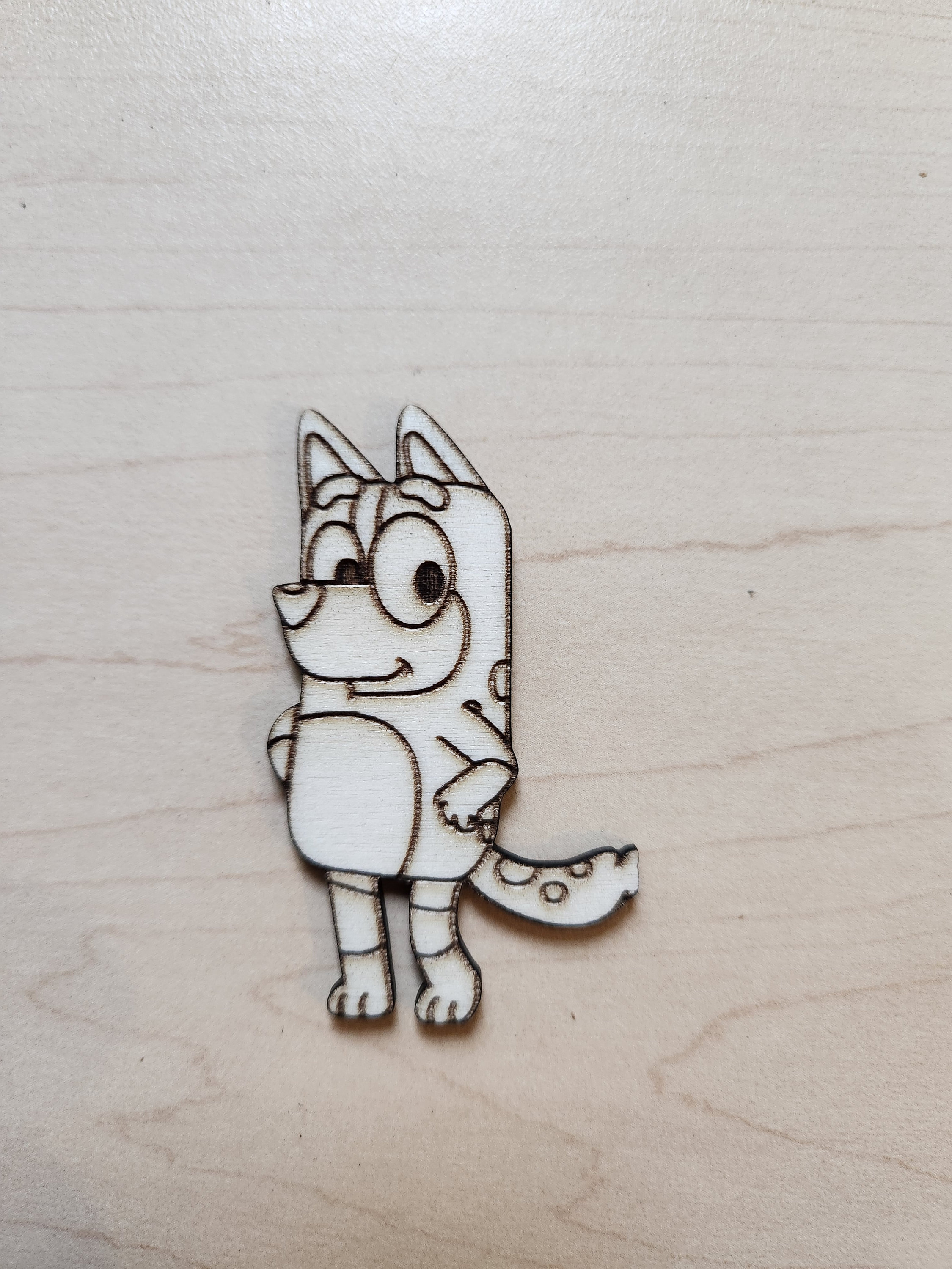 Bluey Inspired Wooden Magnets Laser Engraved Bluey,bingo, Bandit, Chili ...