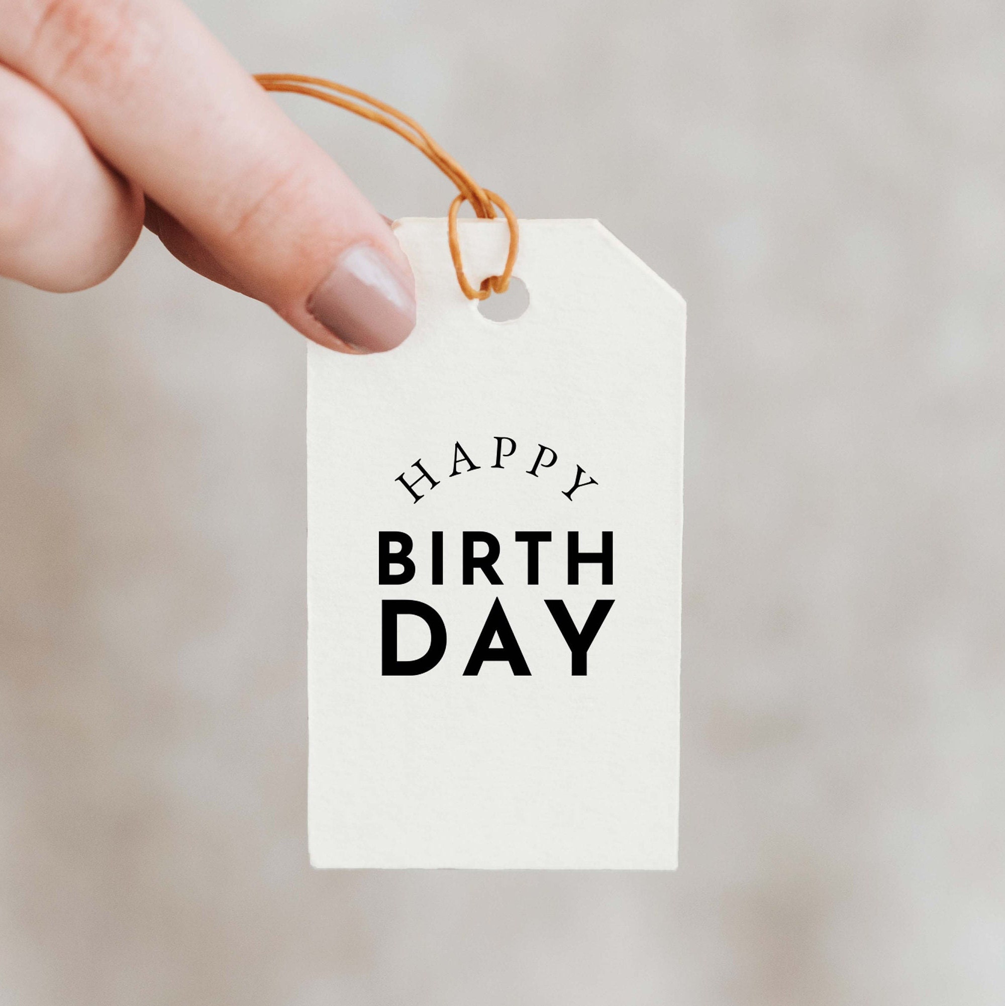 Birthday Gift Tags Printable Modern Minimal Tags Pack of 10 - Etsy