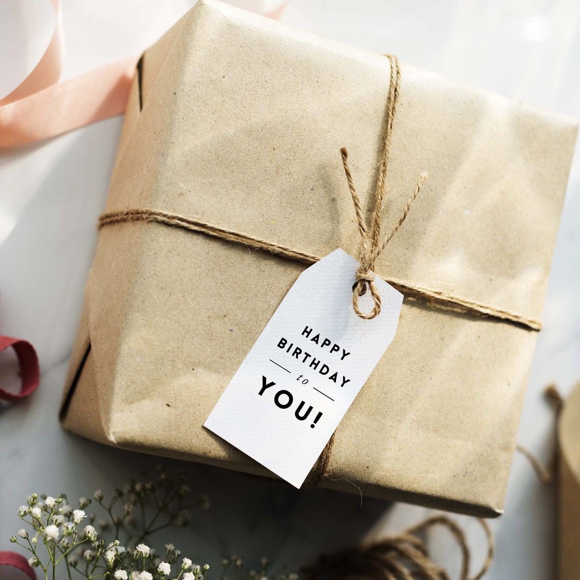 Birthday Gift Tags Printable Modern Minimal Tags Pack of 10 - Etsy