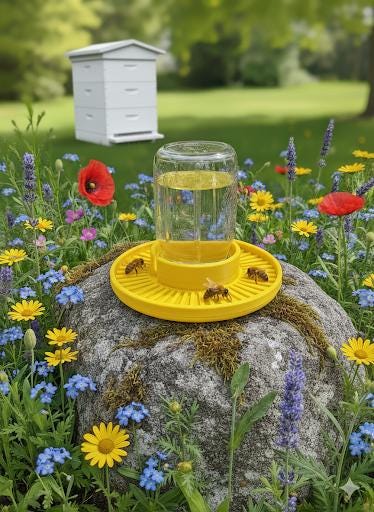 Bee Watering Station, Bee Feeder, Bee Heath, Hive Support. Healthy Bees ...