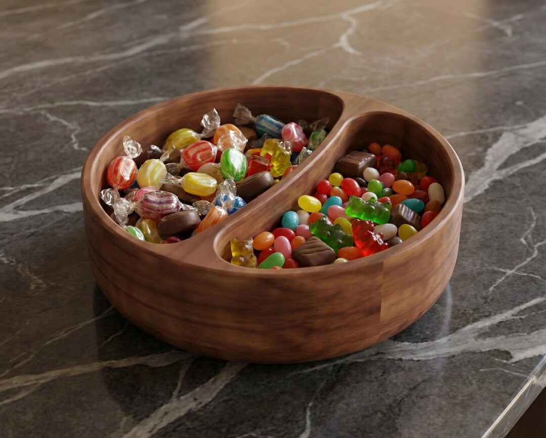 Modern Double Candy Bowl 3D STL Model for CNC or 3D Printing - Etsy