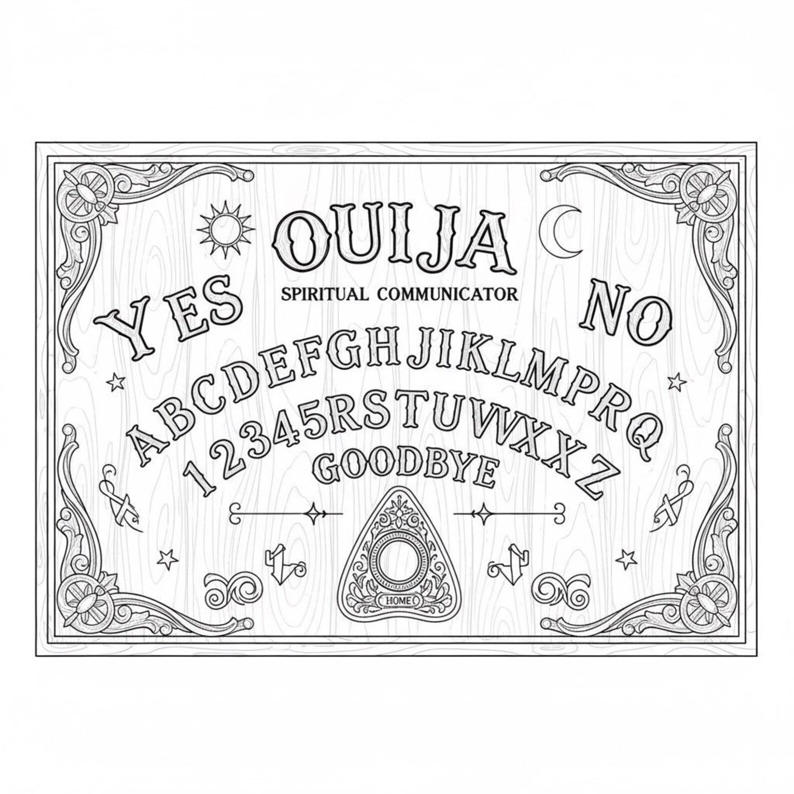 Ouija Board Vector Files / SVG, & DXF / CNC Files Laser Engraving Cnc ...