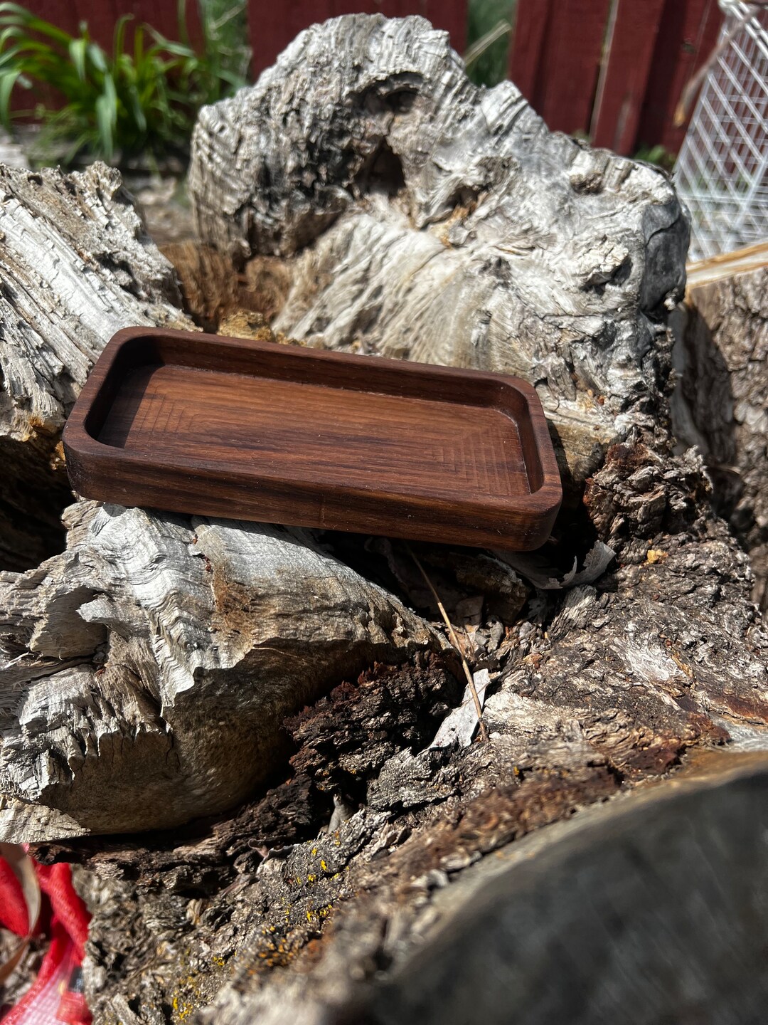 Wood Mini Tray: Wooden Desk Organizer, Ring Jewelry Dish - Etsy