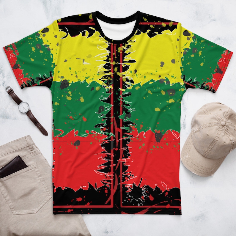Rasta Color Mens T-shirt all over prints / rasta | Etsy