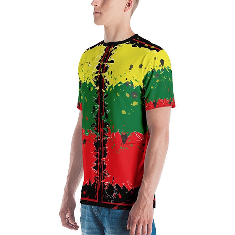 Rasta Color Mens T-shirt all over prints / rasta | Etsy