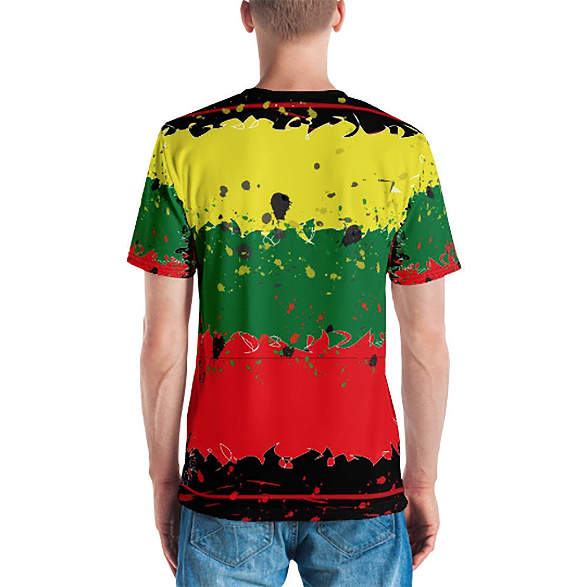 Rasta Color Mens T-shirt all over prints / rasta | Etsy