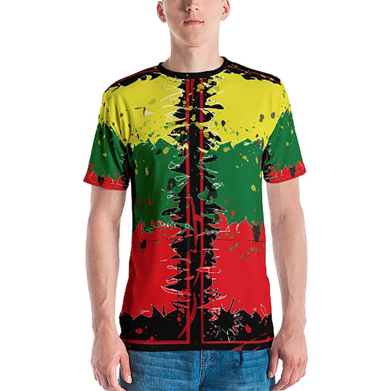 Rasta Color Mens T-shirt all over prints / rasta | Etsy
