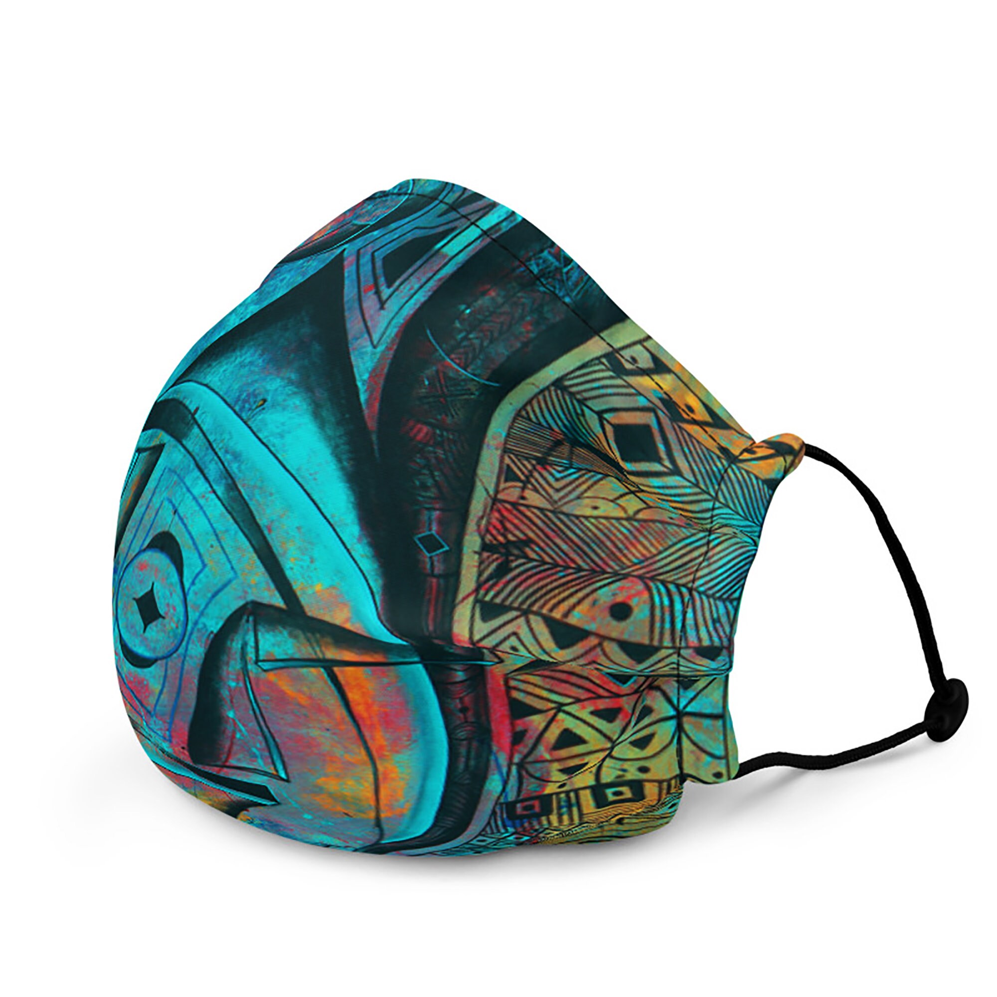 Abstract art Premium face mask with Pocket for a filter or | Etsy