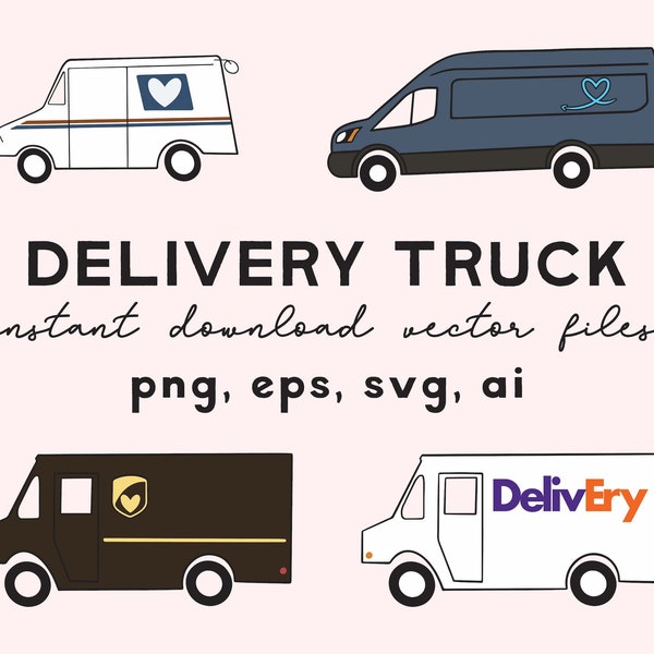 Mail Truck Svg - Etsy