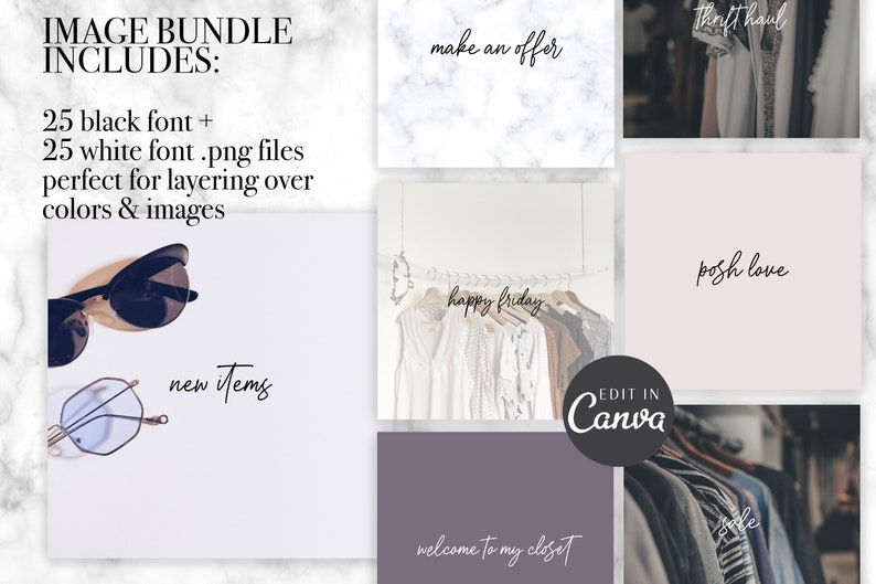 Poshmark and Reseller Instagram Quote Bundle, 75 Images - 25 ...