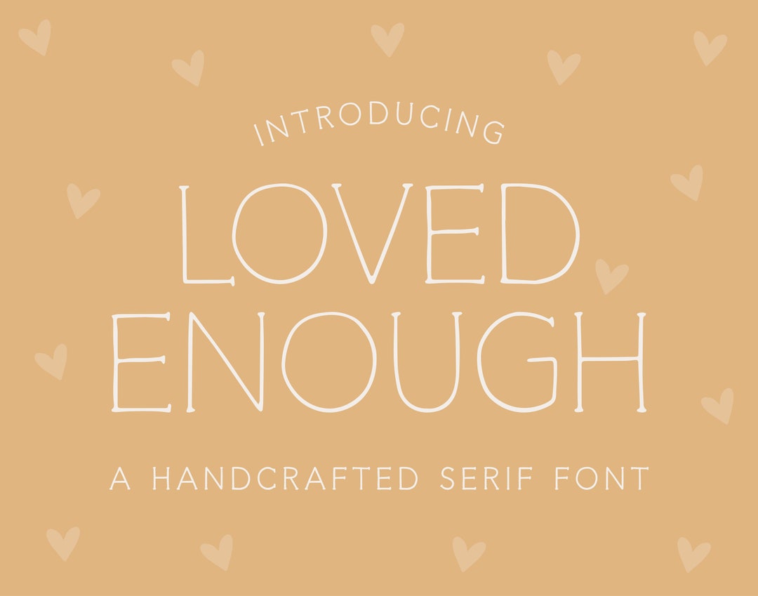 Loved Enough Font - Serif Font, Modern Font, Boho Font, Branding Font ...