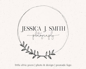 Premade Logo Greenery Watermark Photography Interior Design | Etsy