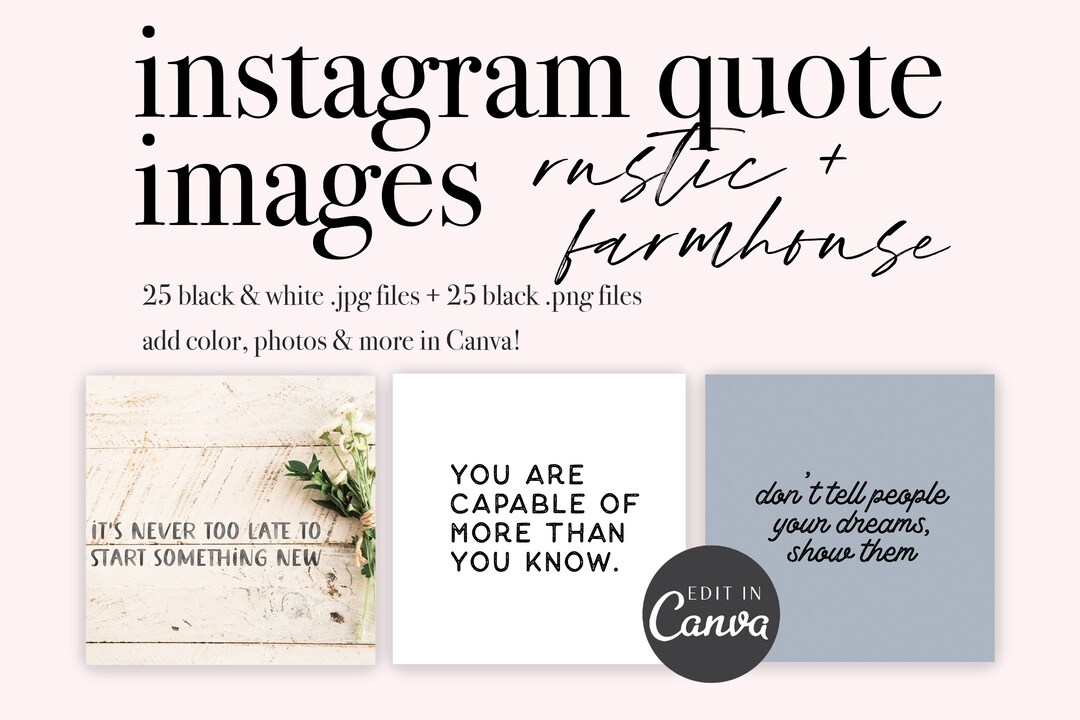 Rustic and Farmhouse Style Font Motivational Quotes for Fashion, Beauty ...