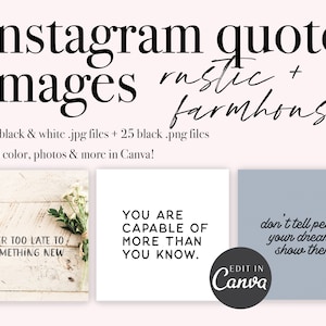 Rustic and Farmhouse Style Font Motivational Quotes for Fashion, Beauty ...