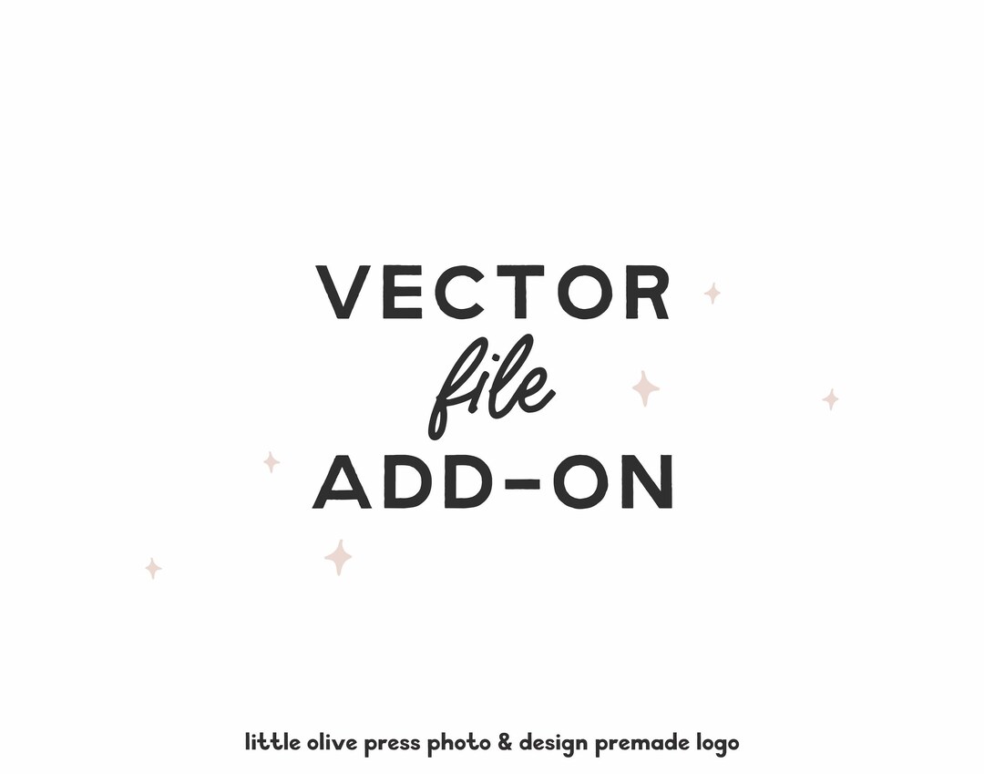 Vector File Add on for a Single Logo or Package - Ai, EPS, SVG, PSD ...