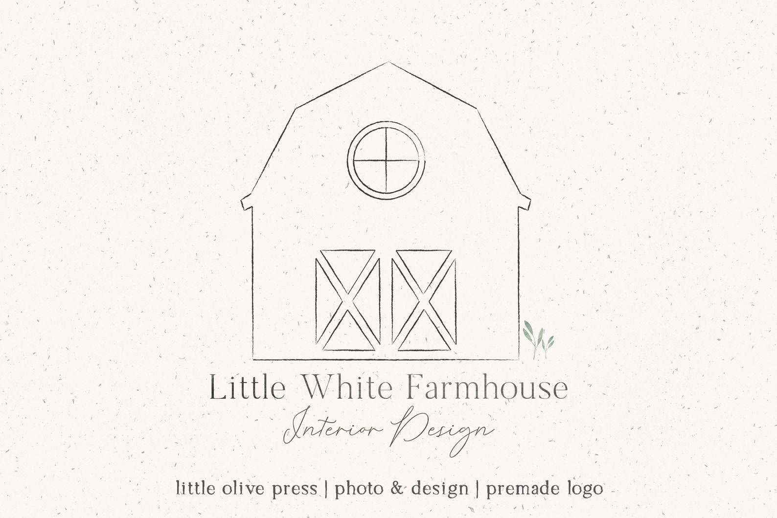 Premade Logo White Farmhouse Watermark Photography Antique | Etsy