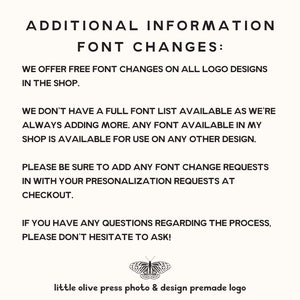 Premade Logo Rolling Pin Spoon Watermark Photography Bakery Catering ...