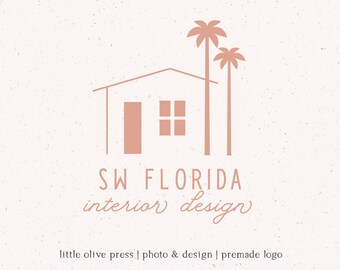 Premade Logo Farmhouse House Watermark Photography Realtor Vintage ...