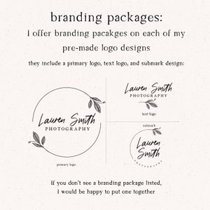 Premade Logo Greenery Watermark Photography Interior Design ...