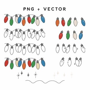 Vintage Inspired Minimalist Boho Hygge Contemporary Christmas Clip Art ...