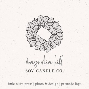 Premade Logo Greenery Watermark Photography Interior Design | Etsy